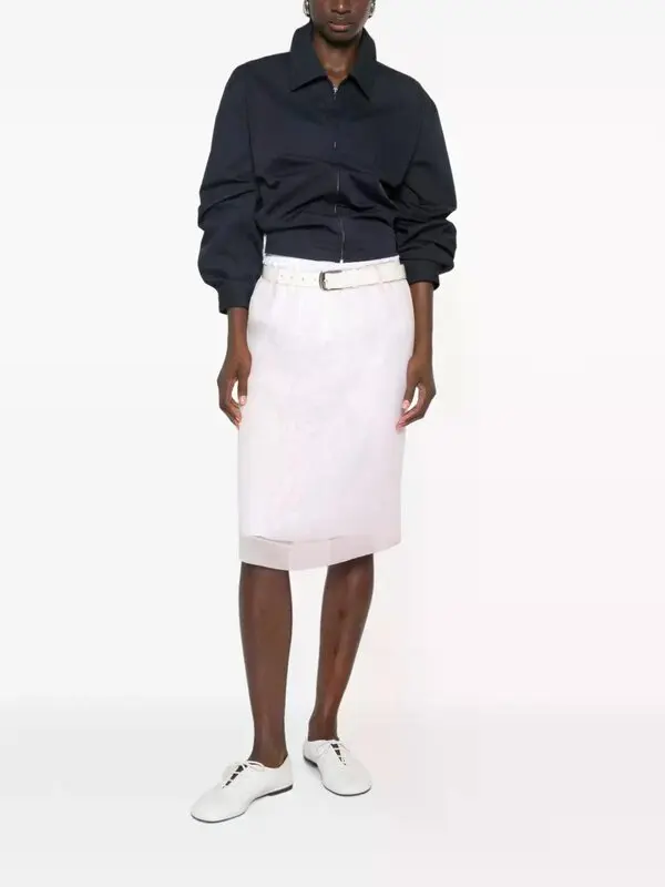 N°21 Floral-lace Midi Skirt