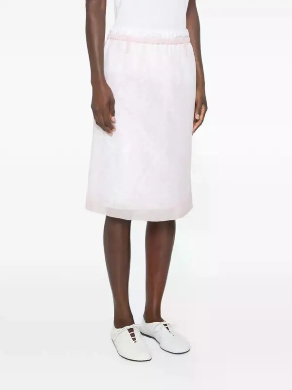 N°21 Floral-lace Midi Skirt