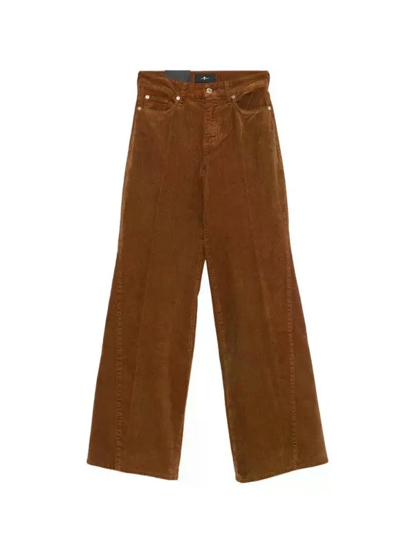 7 For All Mankind Lotta Corduroy-effect Trousers