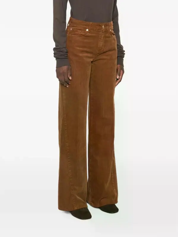 7 For All Mankind Lotta Corduroy-effect Trousers