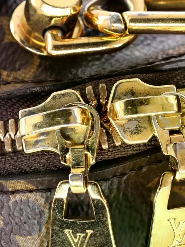 LOUIS VUITTON Monogram Canvas Petite Malle Souple Handbag - Black