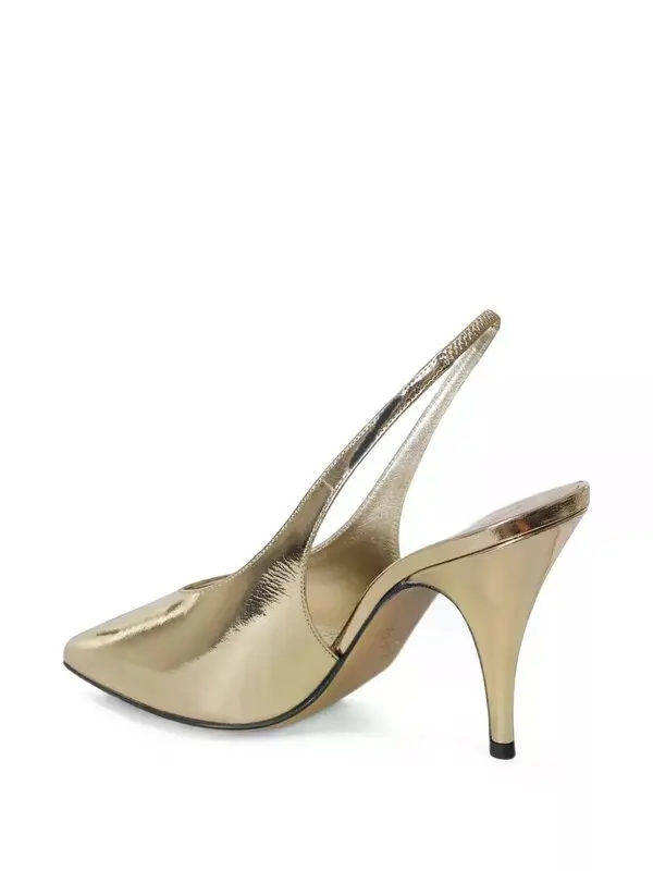 3JUIN Winona Metallic Slingback Pumps
