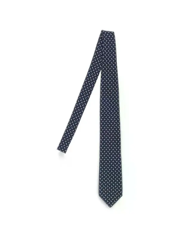 Brioni Micro-paisley Polka-dot Neck Ties