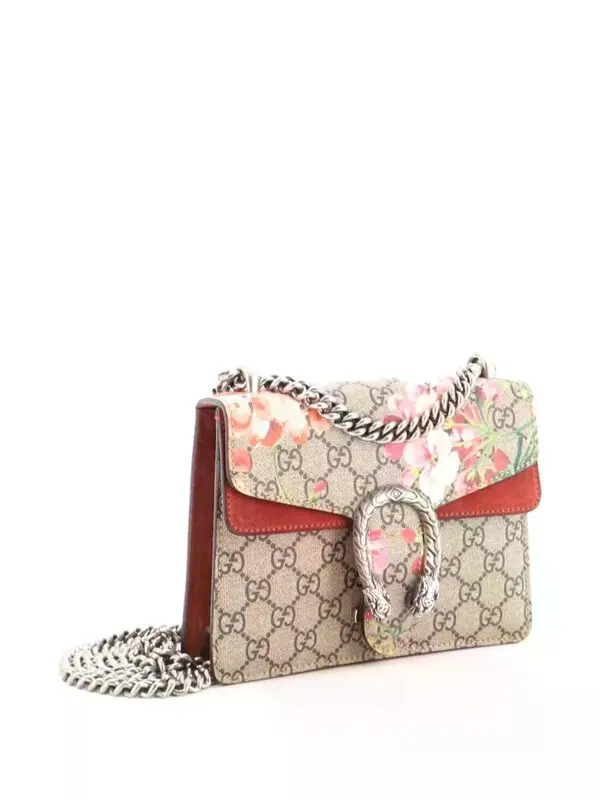 Gucci Dionysus Bag Blooms Print Gg Coated Canvas Mini Shoulder Bag