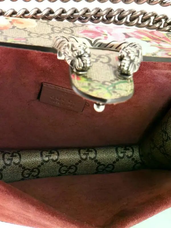 Gucci Dionysus Bag Blooms Print Gg Coated Canvas Mini Shoulder Bag