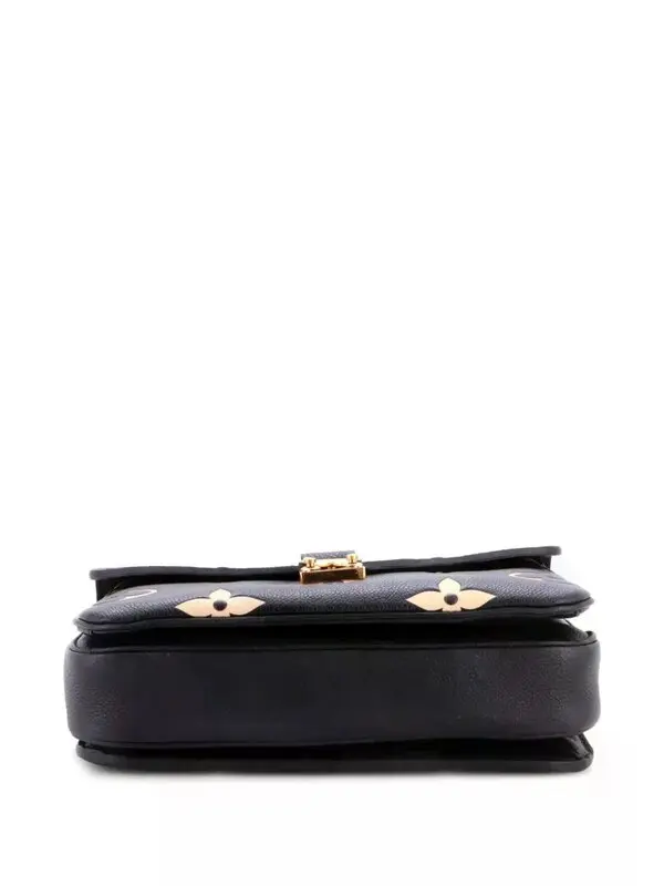 LOUIS VUITTON Bicolor Monogram Empreinte Giant Pochette Metis Crossbody Bag - Black