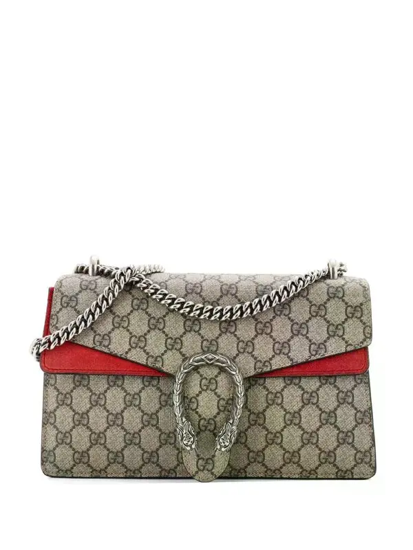 Gucci Dionysus Bag Gg Coated Canvas Small Shoulder Bag - Brown