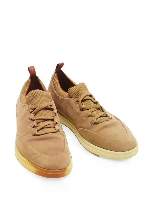 Loro Piana Soho Walk Leather Sneakers