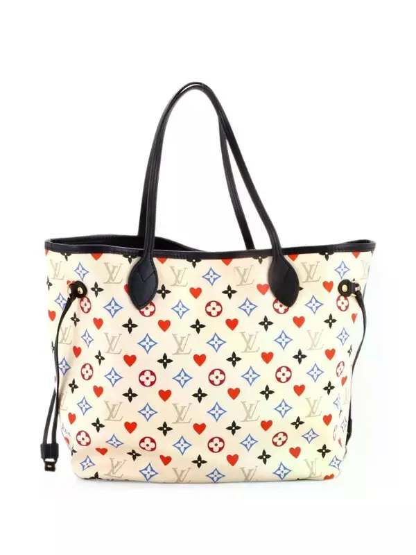 LOUIS VUITTON Neverfull Nm Limited Edition Game On Multicolor Monogram Mm Tote Bag - Neutrals