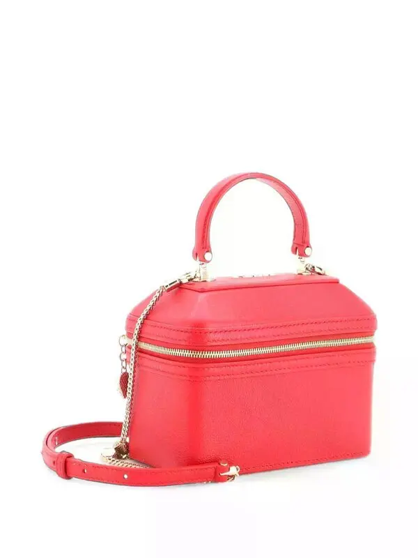 BVLGARI Serpenti Forever Top Handle Convertible Vanity Leather Small Satchel