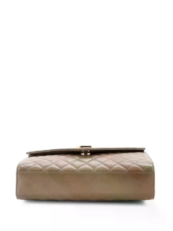 Saint Laurent Classic Monogram Envelope Satchel Mixed Matelasse Leather Medium Shoulder Bag