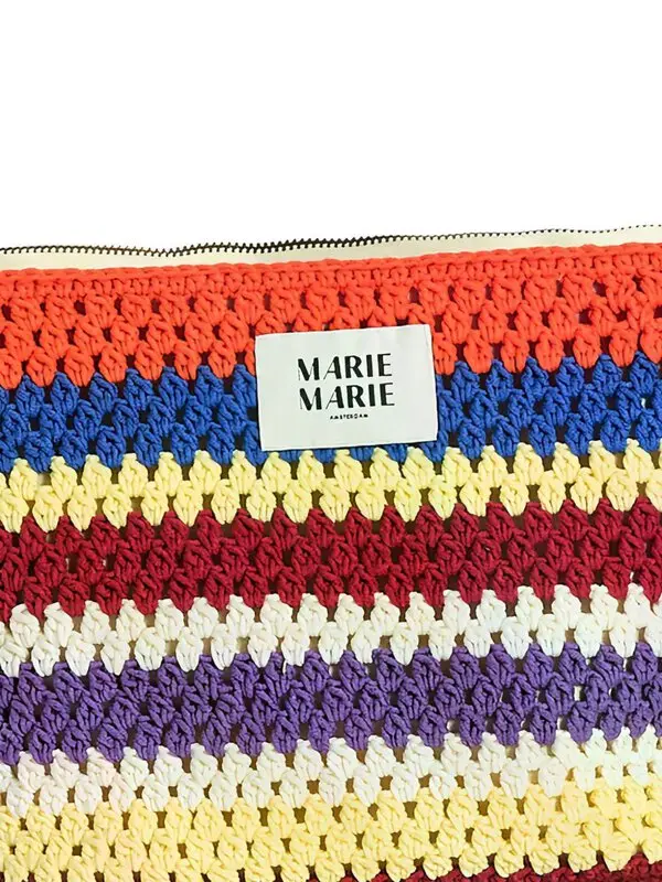 MARIE MARIE AMSTERDAM Crochet Striped Pouch