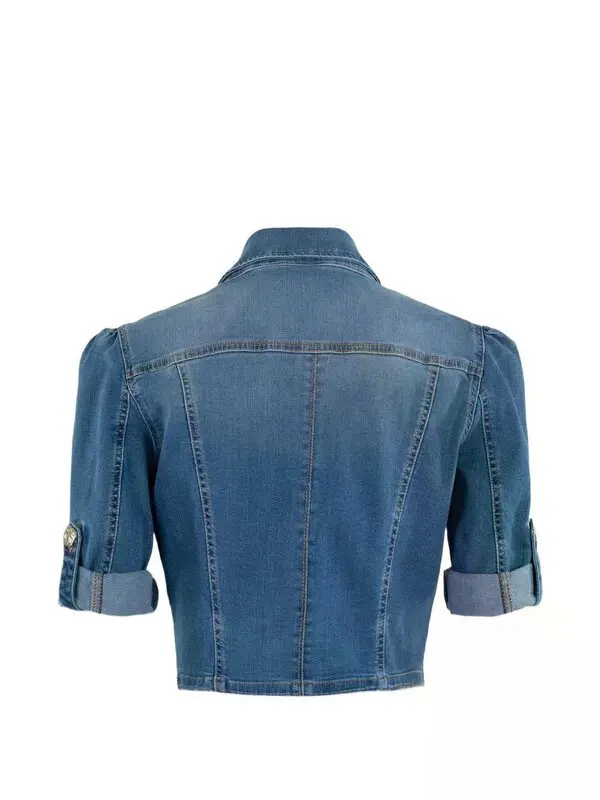 KOCCA Short-sleeve Cropped Denim Jacket