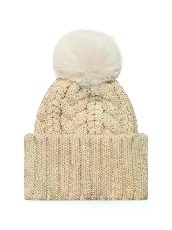 New Era Cable-knit Pompom Beanie Hat