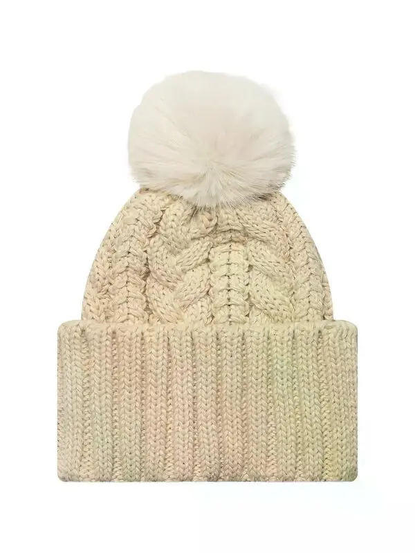 New Era Cable-knit Pompom Beanie Hat