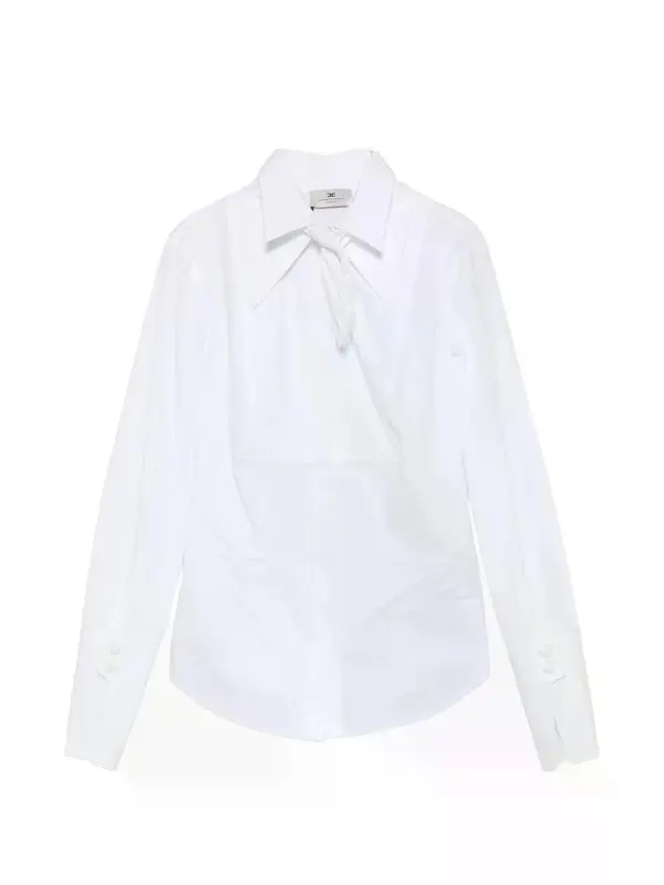 Elisabetta Franchi Pussy-bow Long-sleeve Shirt
