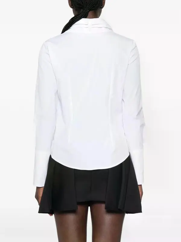 Elisabetta Franchi Pussy-bow Long-sleeve Shirt