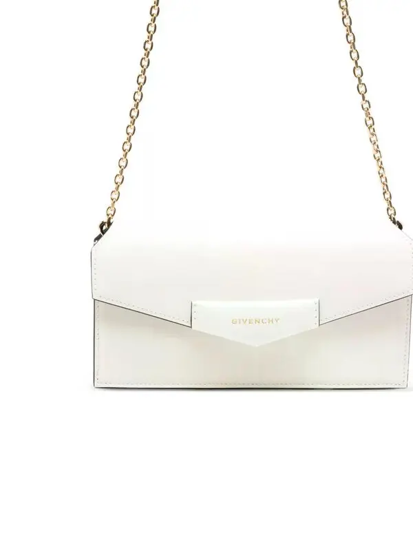 Givenchy Antigona Leather Clutch Bag - White
