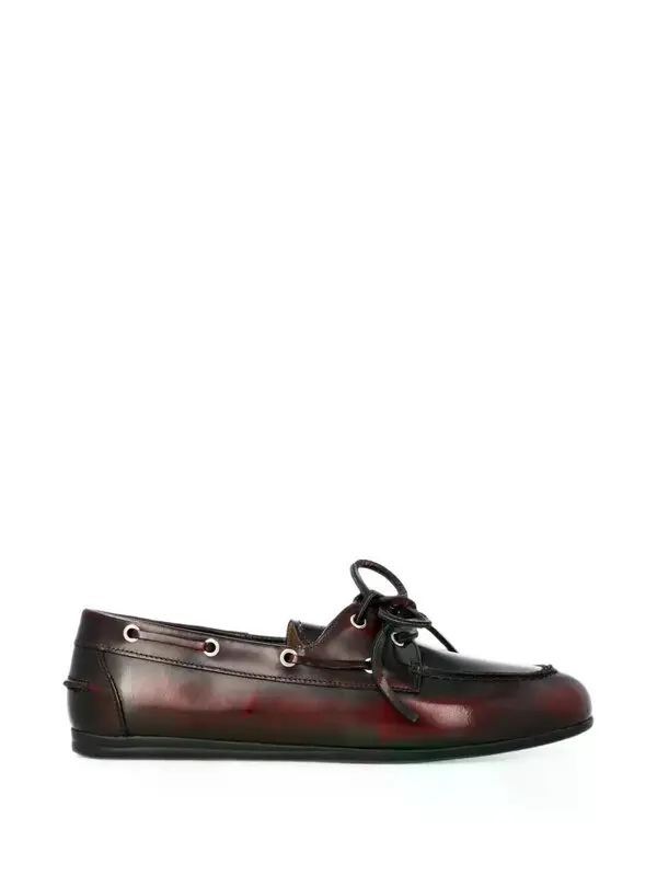 POSA Lace-up Leather Loafers