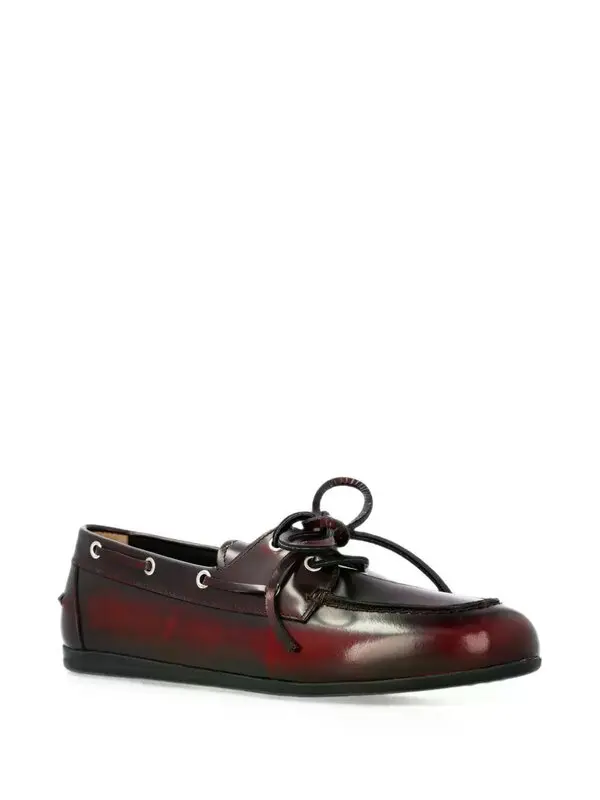 POSA Lace-up Leather Loafers