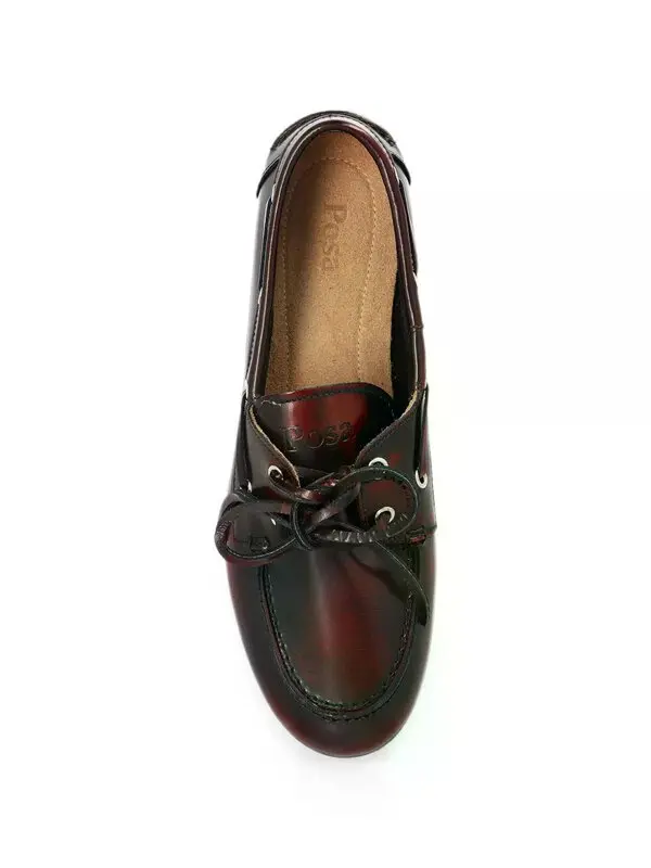 POSA Lace-up Leather Loafers