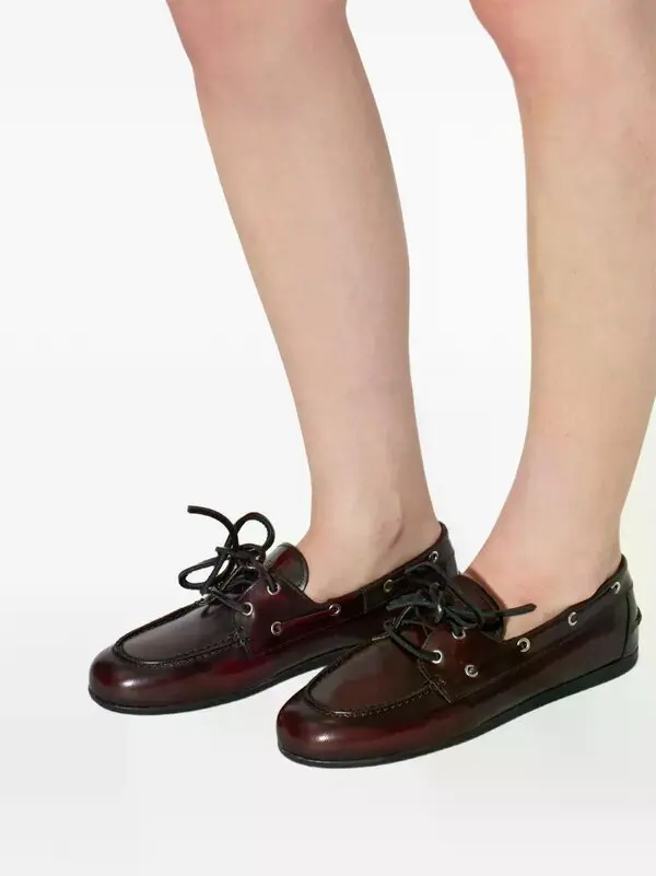 POSA Lace-up Leather Loafers