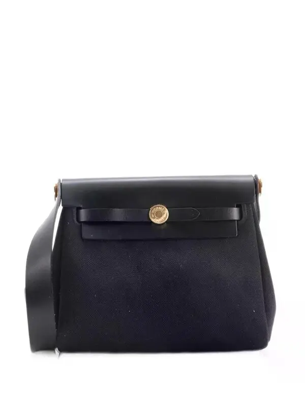 Hermès Herbag Zip Toile And Leather 20 Shoulder Bag