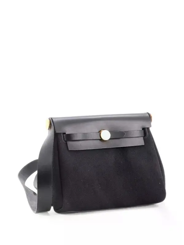 Hermès Herbag Zip Toile And Leather 20 Shoulder Bag