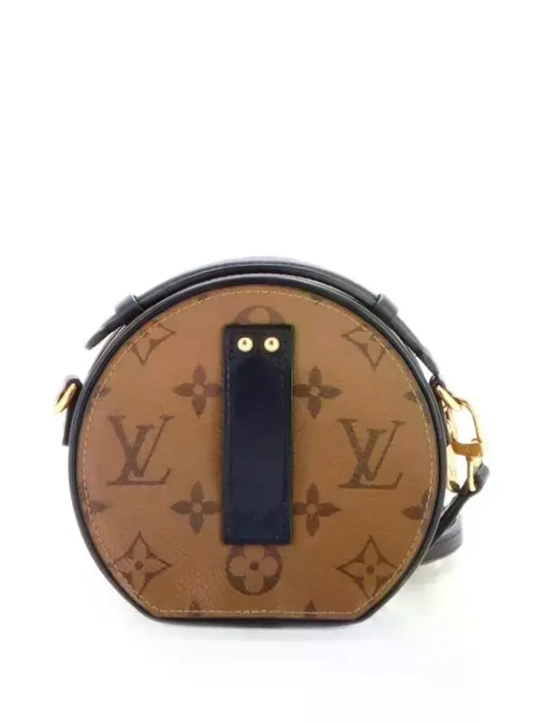 LOUIS VUITTON Mini Boite Chapeau Bag Reverse Monogram Canvas Crossbody Bag