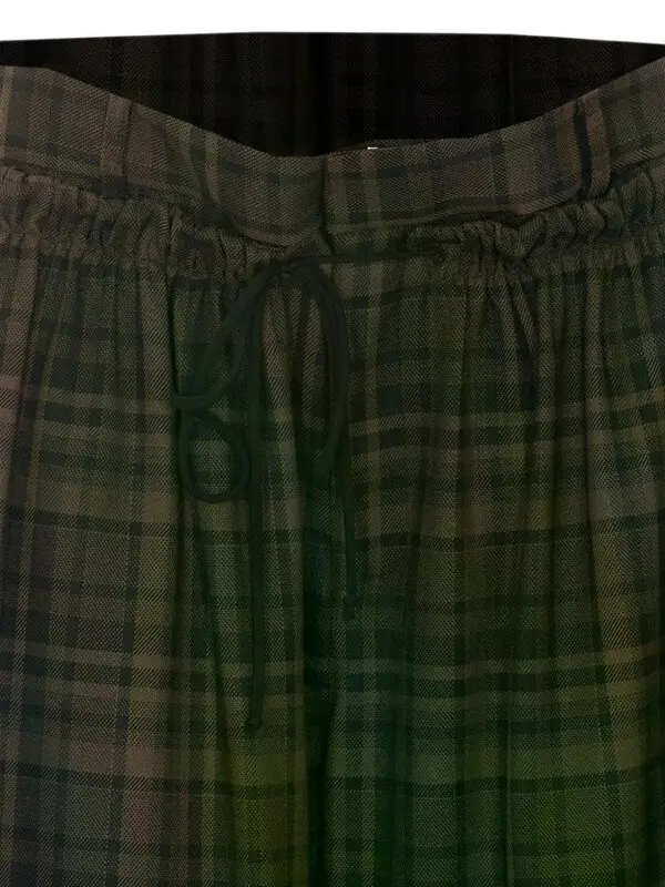 ANIYE BY Check-motif Drawstring-waist Trousers