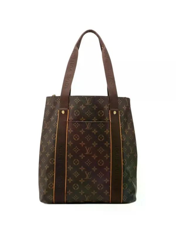 LOUIS VUITTON 2009 Monogram Cabas Beaubourg Tote Bag - Brown