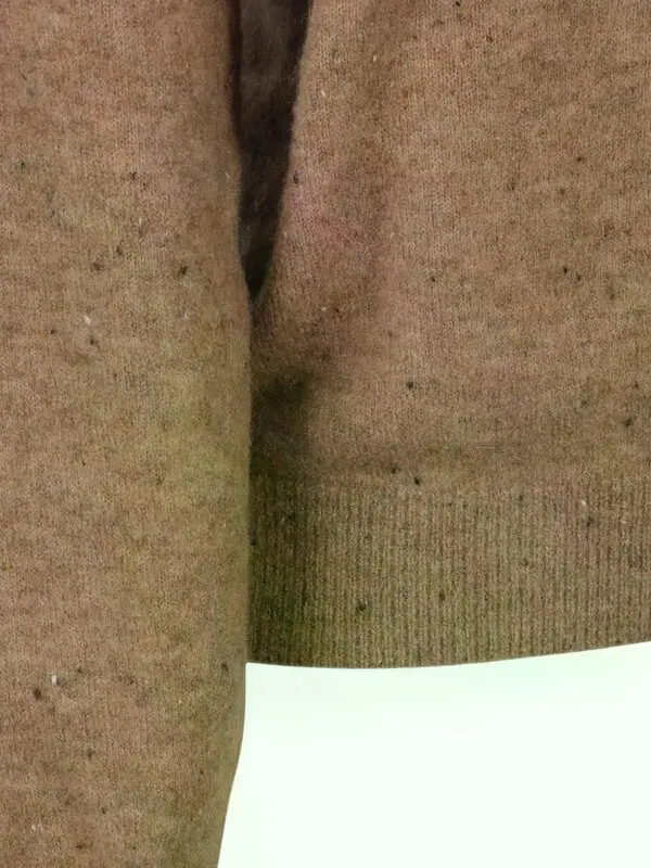 Herno Resort Flecked-knit Polo Sweater