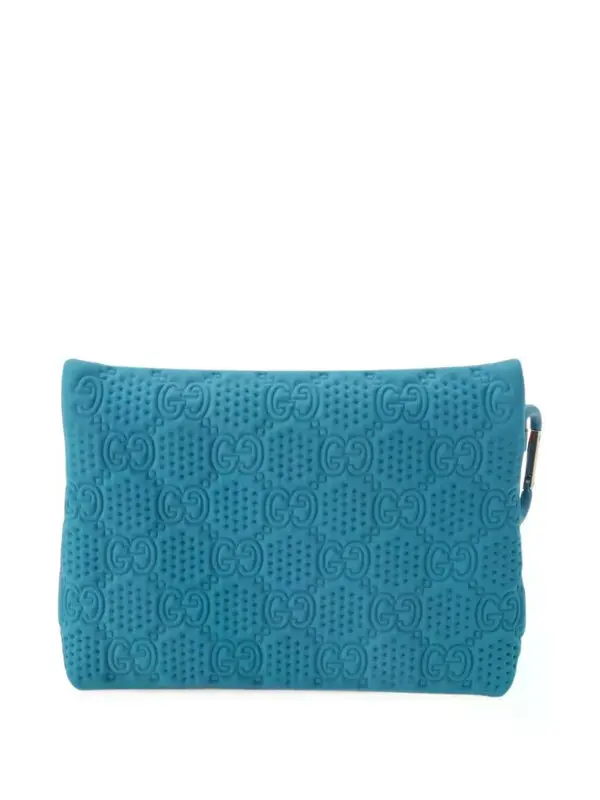 Gucci 2000-2015 Gg Embossed Neoprene Scuba Pouch