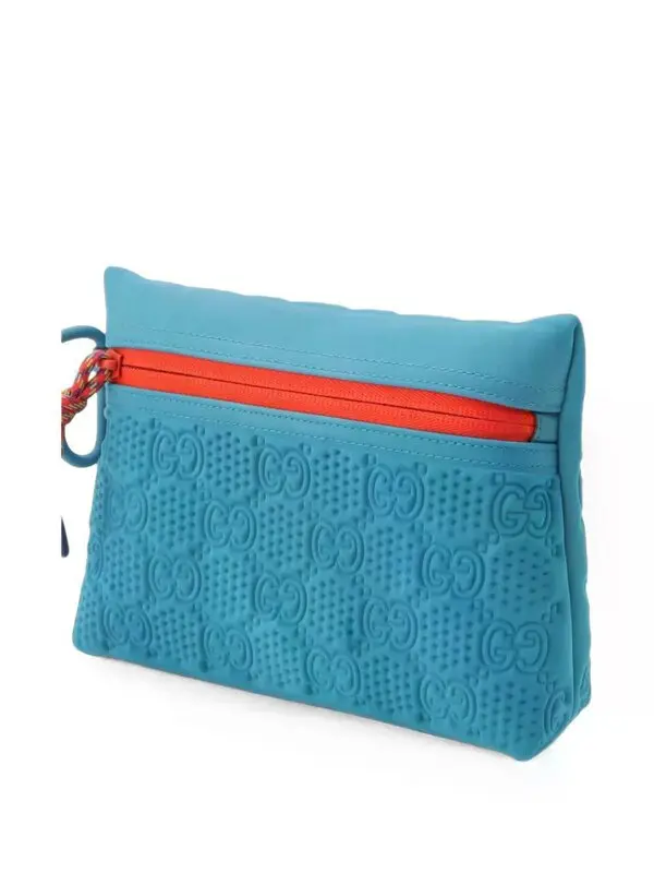 Gucci 2000-2015 Gg Embossed Neoprene Scuba Pouch