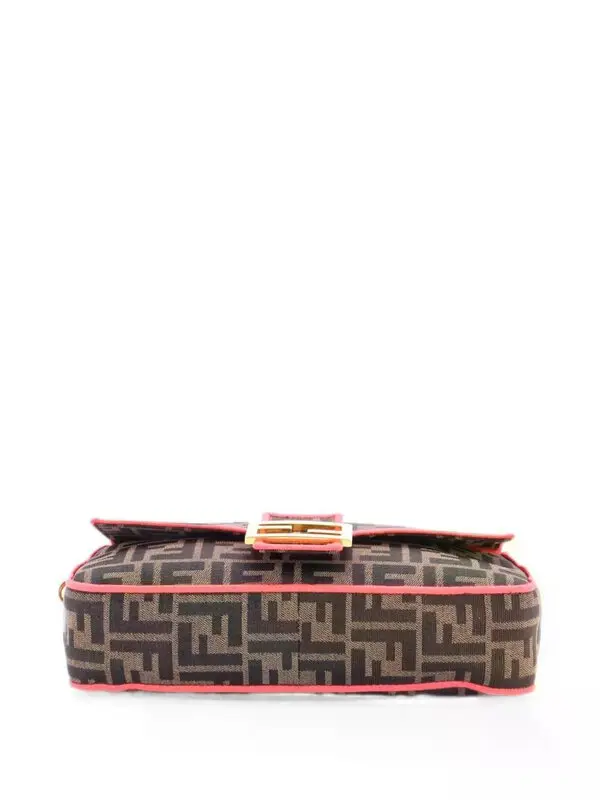 Fendi Baguette Nm Bag Zucca Canvas Medium Shoulder Bag