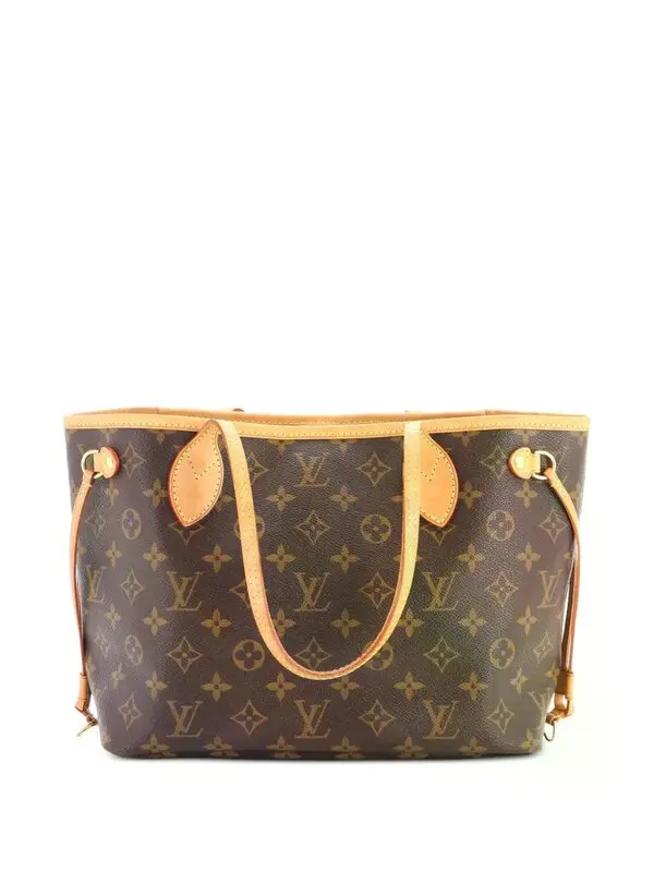 LOUIS VUITTON Monogram Canvas Neverfull Pm Tote Bag - Brown