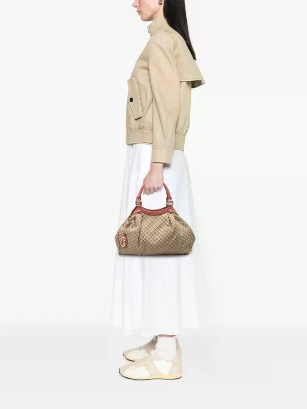 Gucci Medium Diamante Canvas Sukey Tote Bag