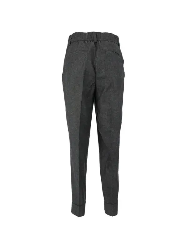 Peserico Pleated Turned-up Trousers