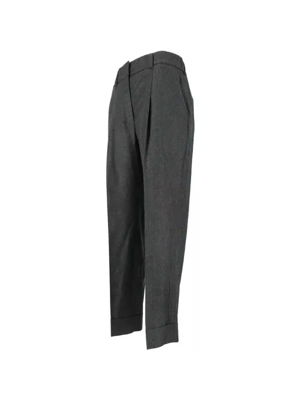 Peserico Pleated Turned-up Trousers