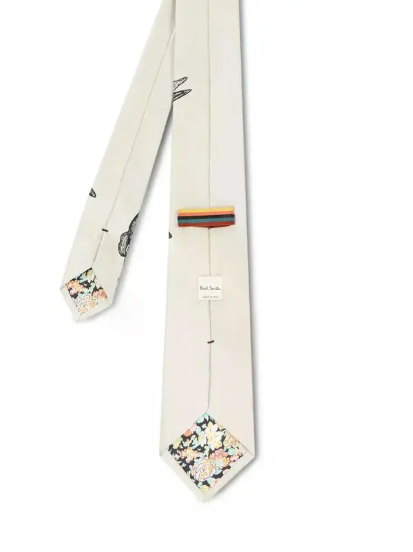 Paul Smith Rabbit Jacquard Silk Neck Ties