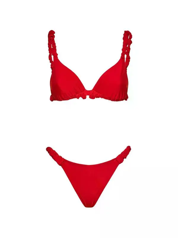 ME FUI Ruched-strap Bikini
