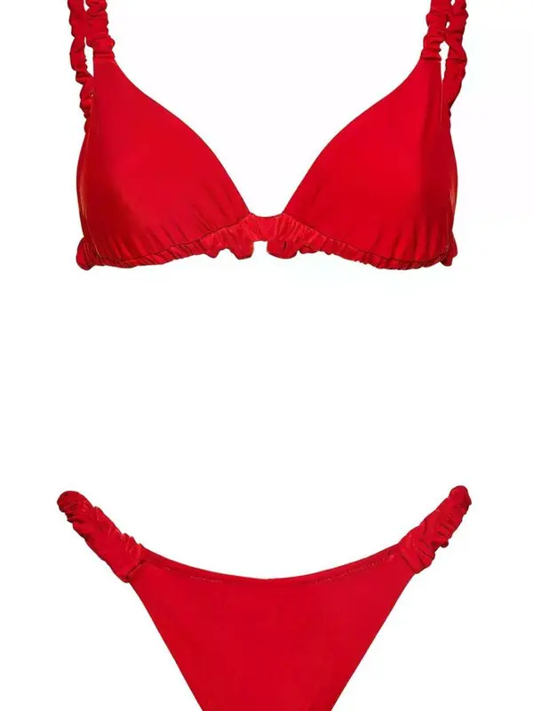 ME FUI Ruched-strap Bikini