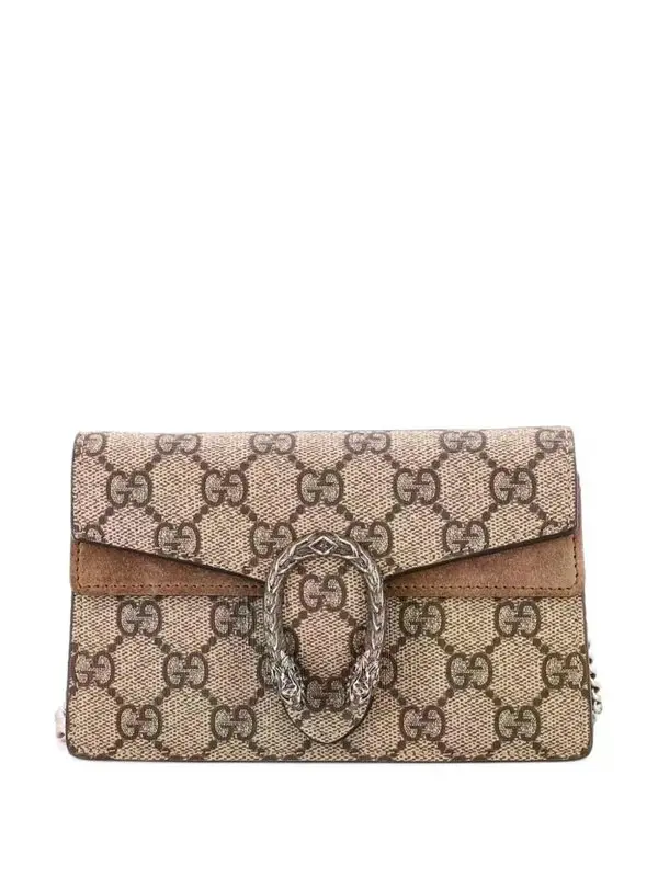 Gucci Dionysus Bag Gg Coated Canvas Super Mini Crossbody Bag