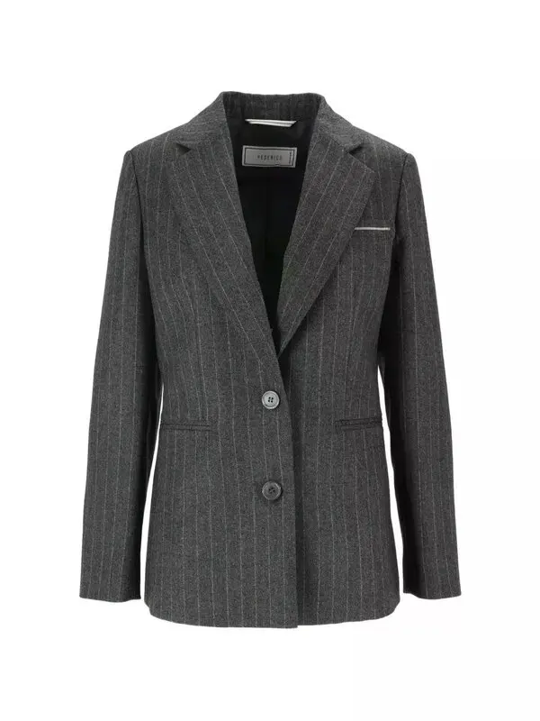 Peserico Pinstripe Pattern Blazer