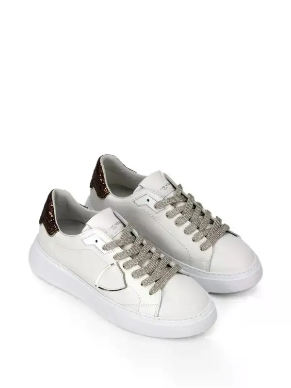 Philippe Model Temple Glitter-detail Sneakers