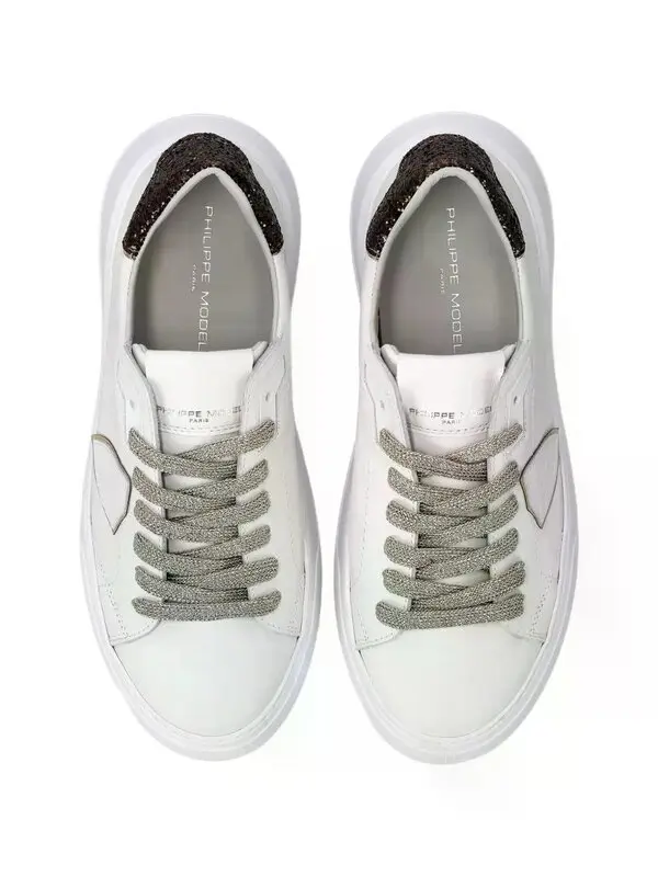Philippe Model Temple Glitter-detail Sneakers