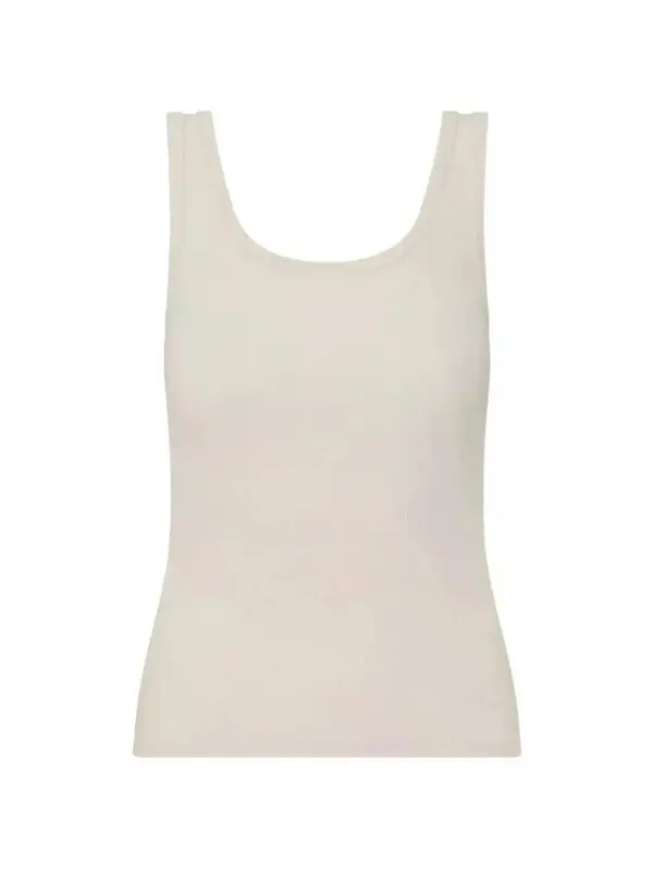 PATRICK ASSARAF Ribbed Scoop-neck Tank Top