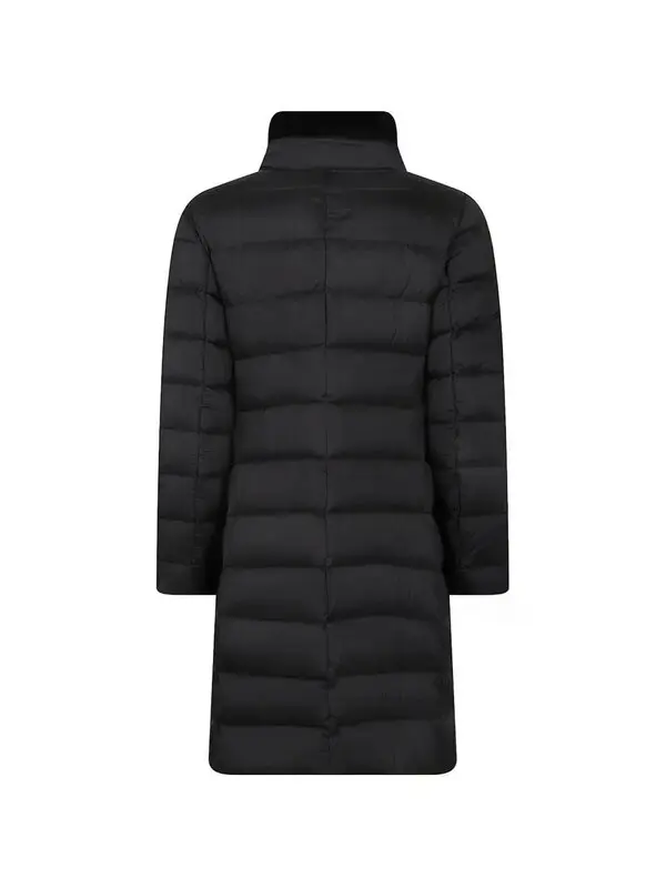 MOORER High-neck Single-breasted Coat