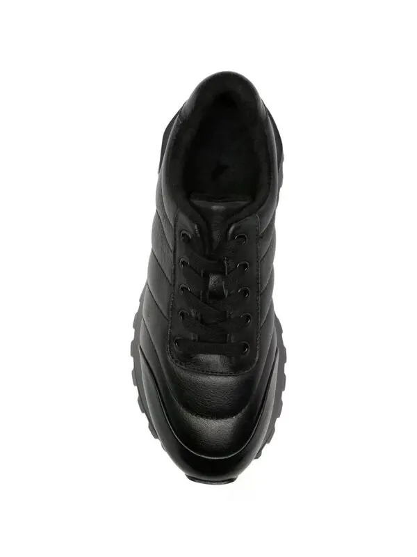 LINDA BAUMANN Quilted Leather Sneakers