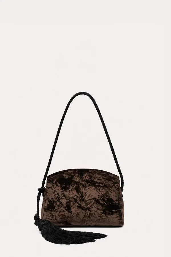 LIFFNER Velvet Tassel Clutch